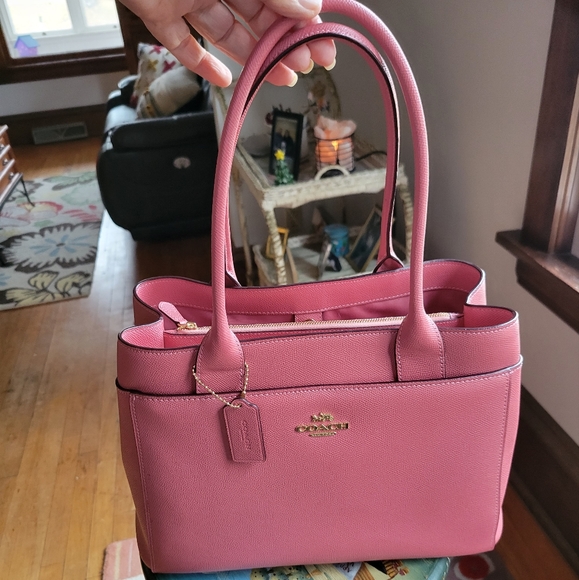 Coach | Bags | Coach Pink Tote And Wallet | Poshmark